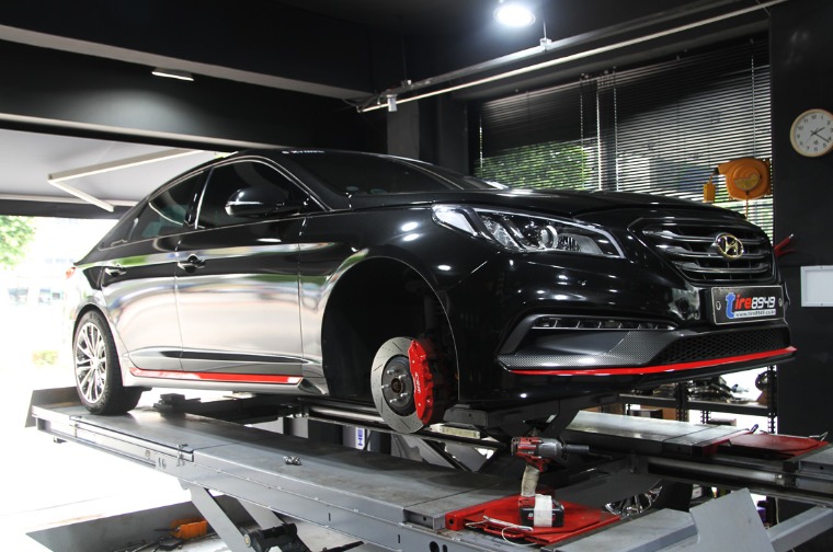 [LF소나타] 브레이크튜닝 네오테크NF4P 엔써 355mm 디스크